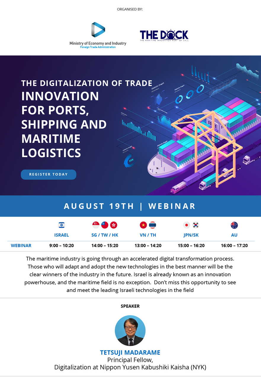 Webinar The Digitalization Of Trade Innovation For Ports Shipping